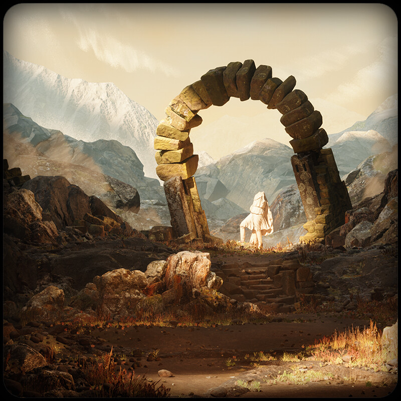 ArtStation - Archway to the hills