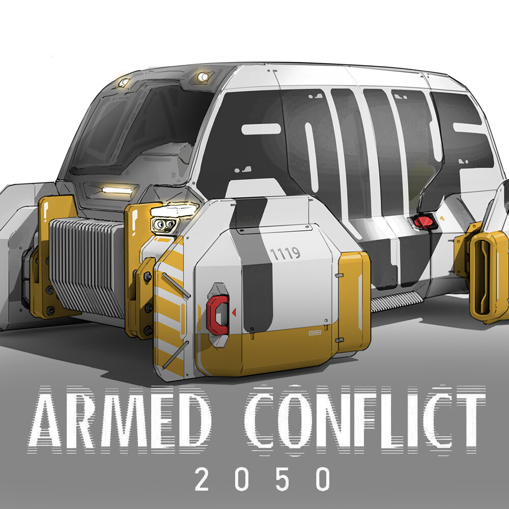 ArtStation - ARMED CONFLICT 2050| CITY CAR