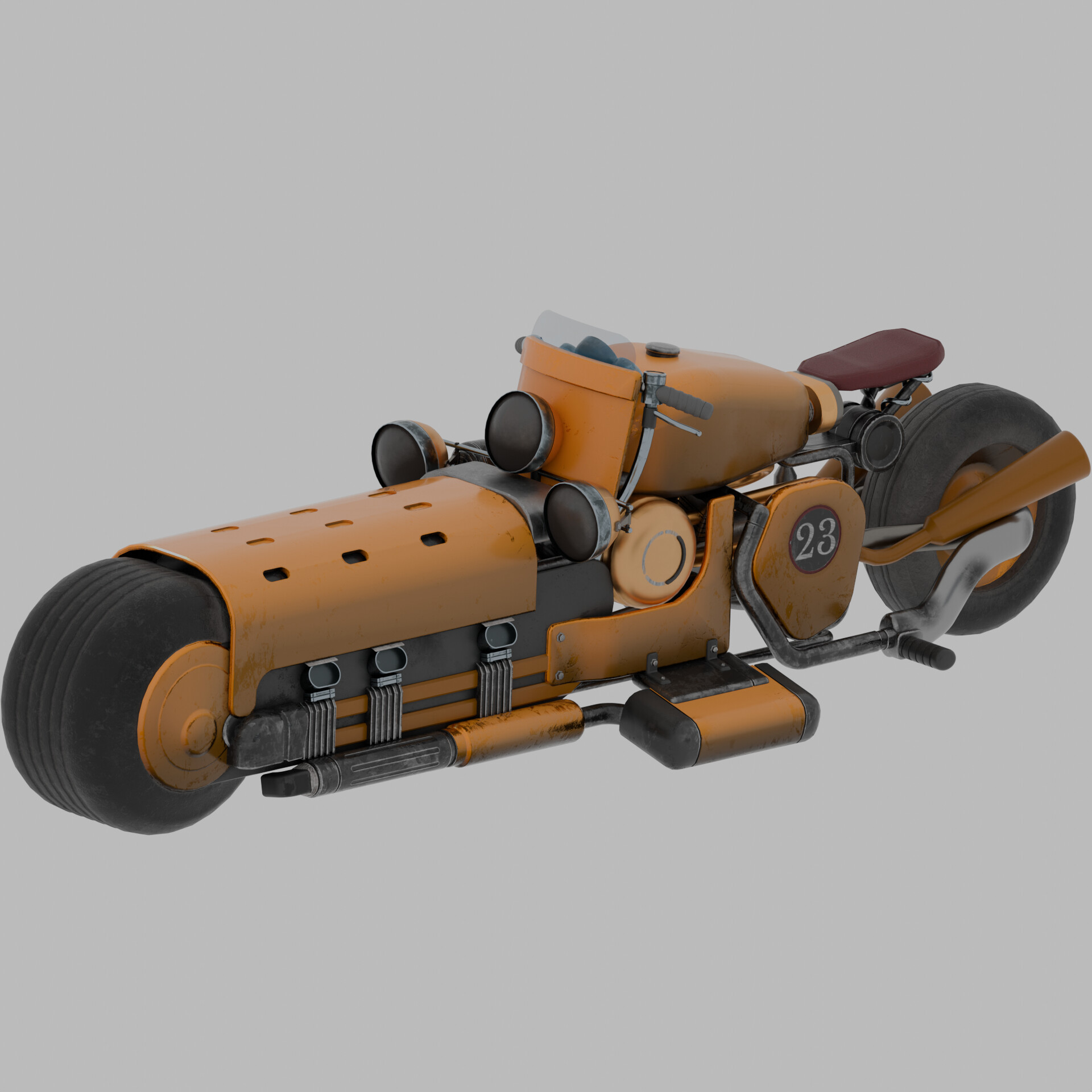 ArtStation - Dieselpunk motorcycle