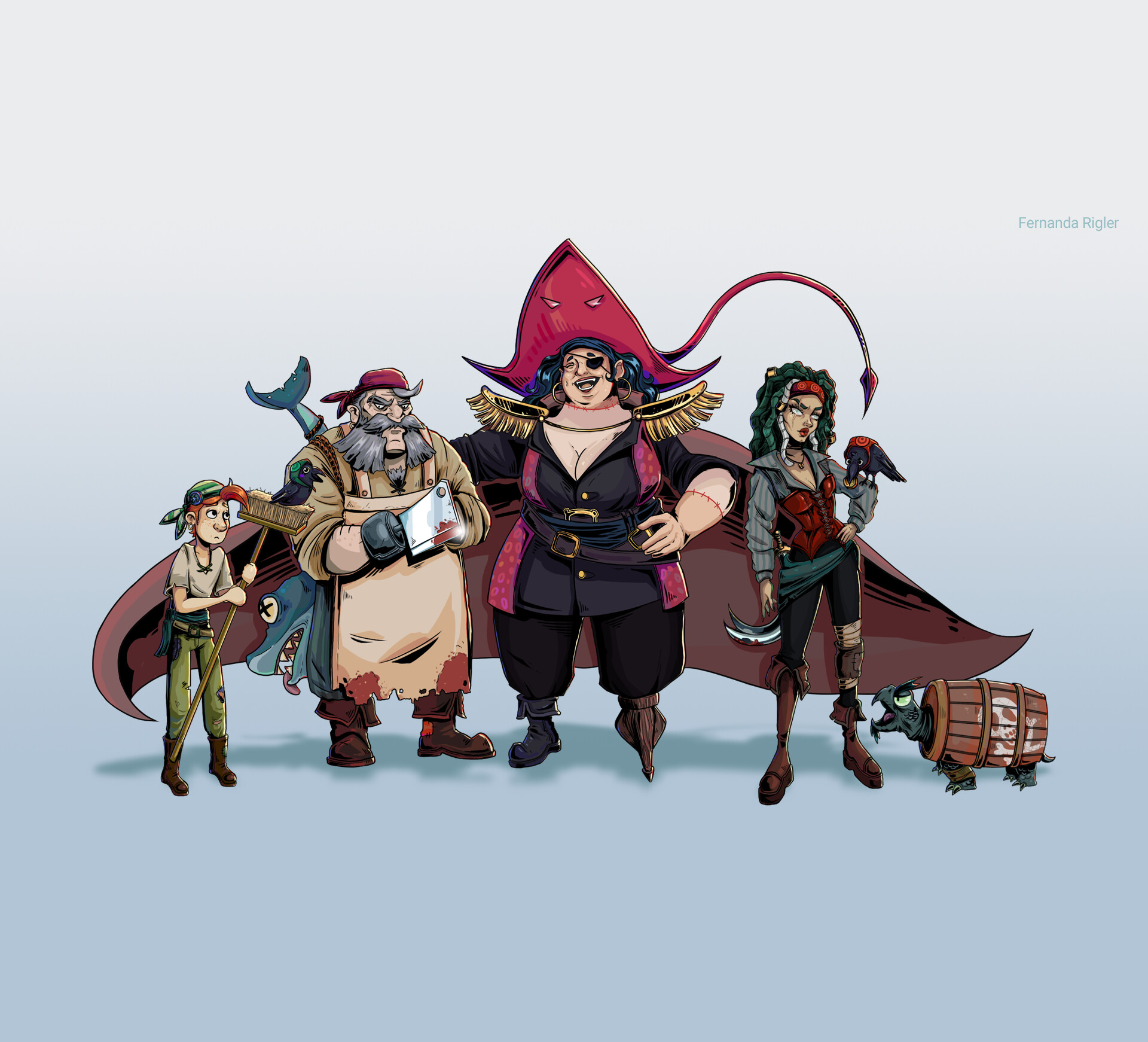 ArtStation - Pirates Crew - Character Design