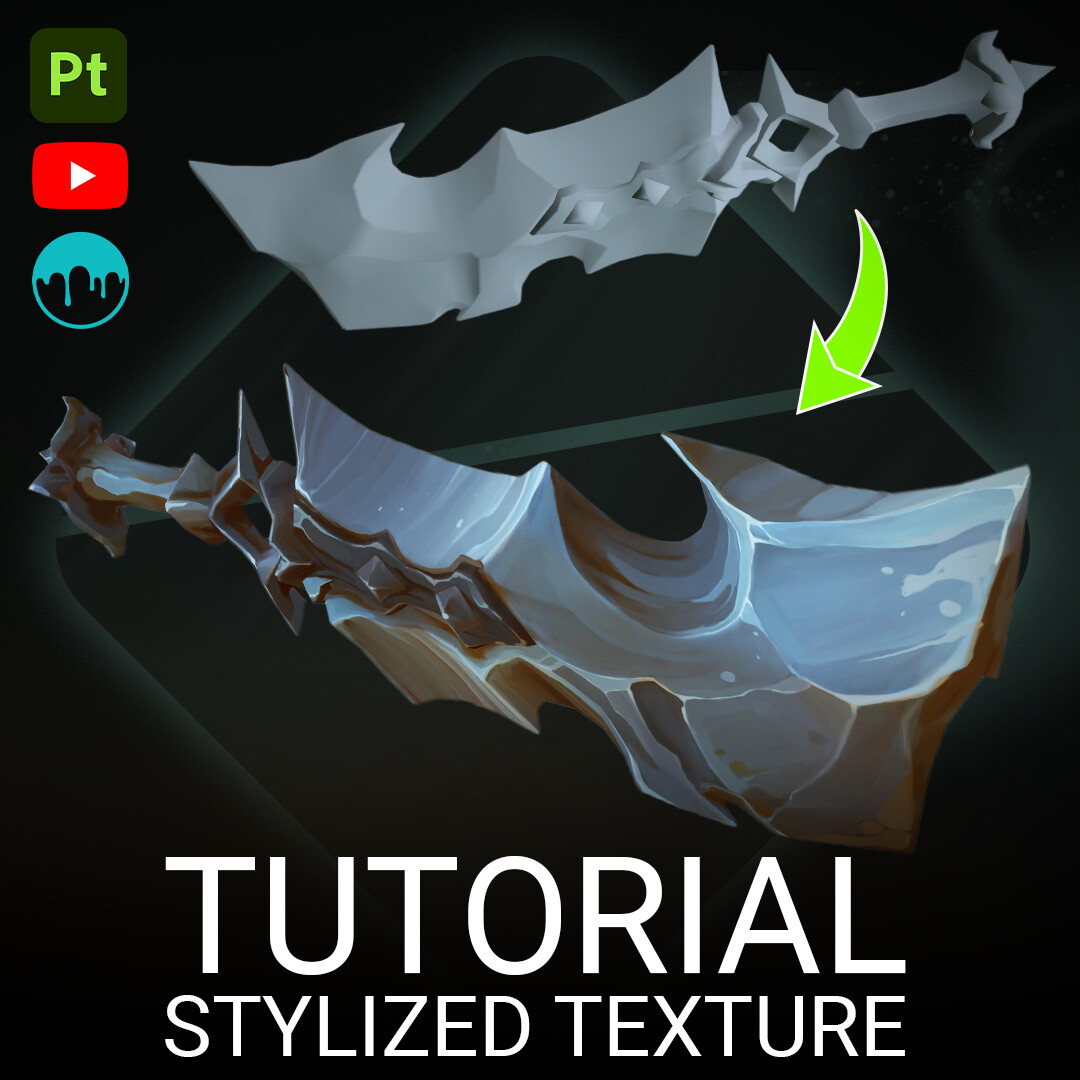 ArtStation - STYLIZED ANCIENT DAGGER (RUINED KING) - Tutorial