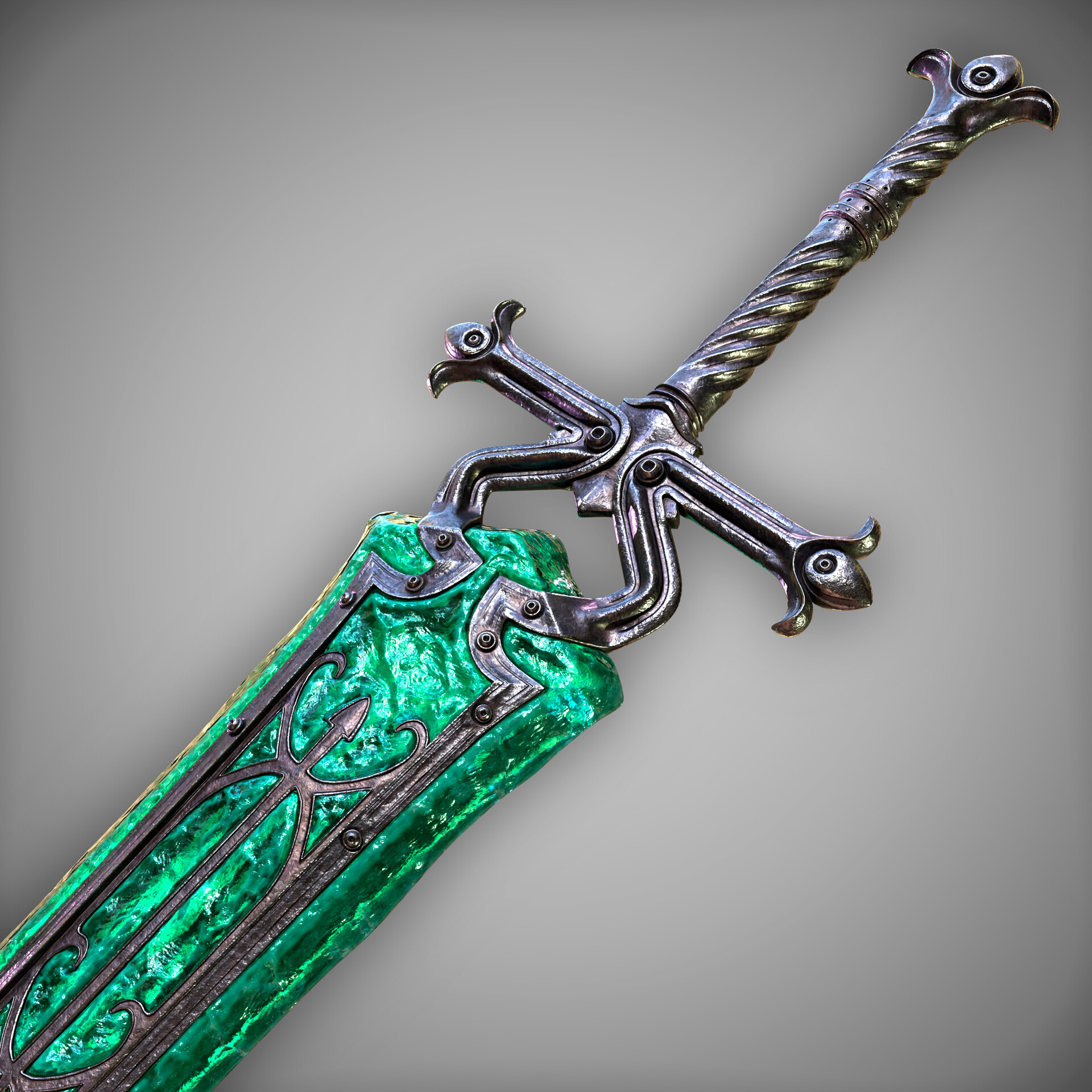 ArtStation - Moonlight Crystal Greatsword