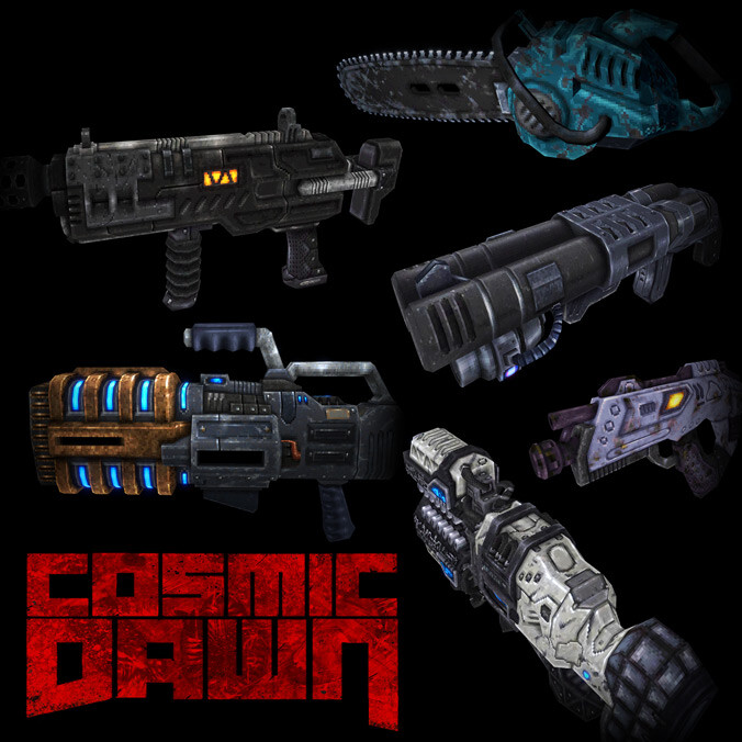 ArtStation - Cosmic Dawn Weapons