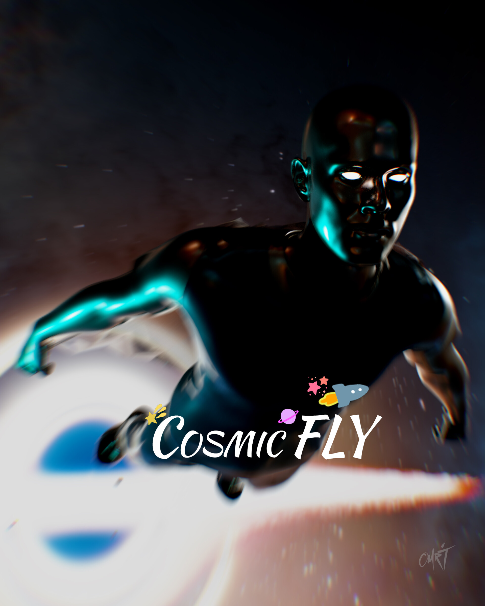 ArtStation - Cosmic Fly🛸🪽; Incoming👽