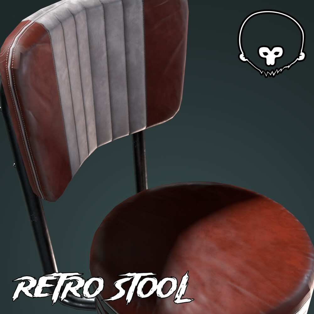 ArtStation - Retro Stool
