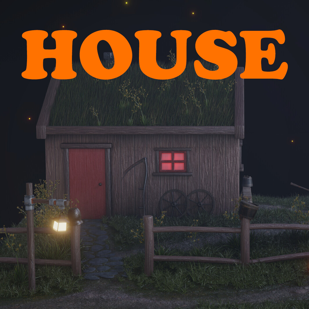 ArtStation - A diorama with a house