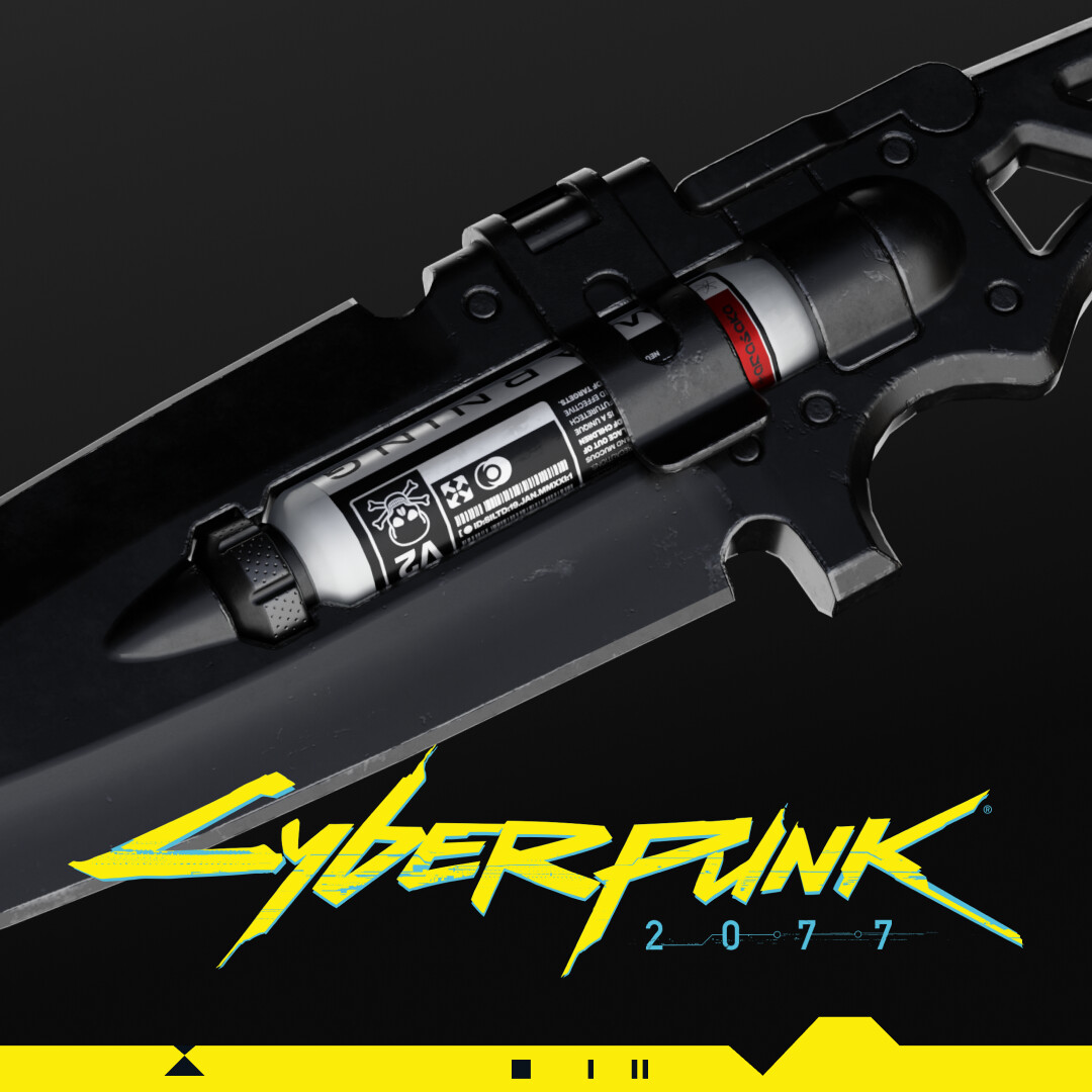 ArtStation - Cyberpunk 2077 - Neurotoxin Knife