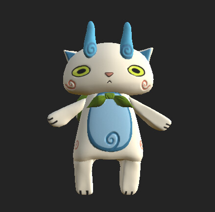 ArtStation - Character Modeling - Komasan Yokai Watch