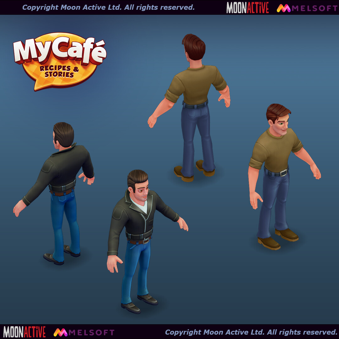 ArtStation - Some chars My Cafe: