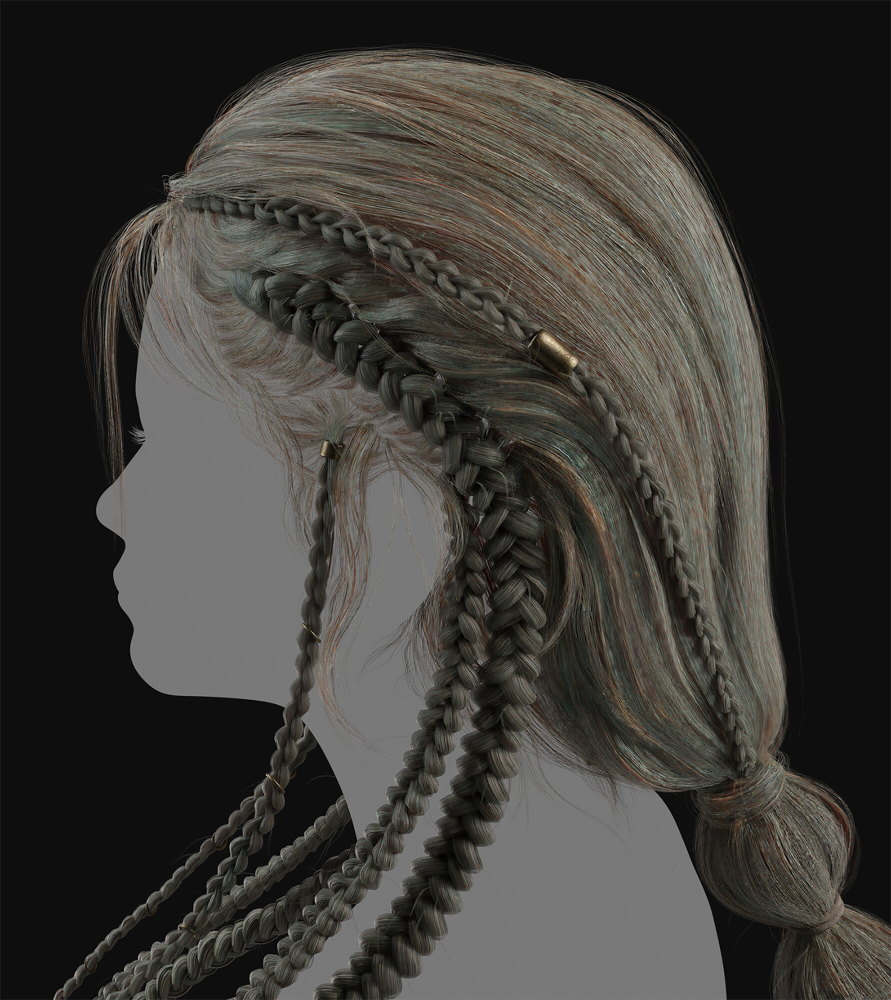 ArtStation - Long hairstyle