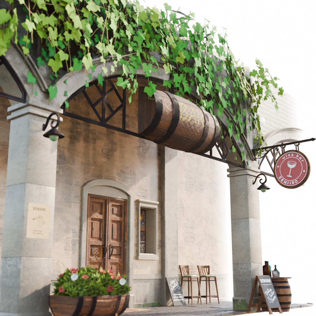 ArtStation - Warm day in the old town