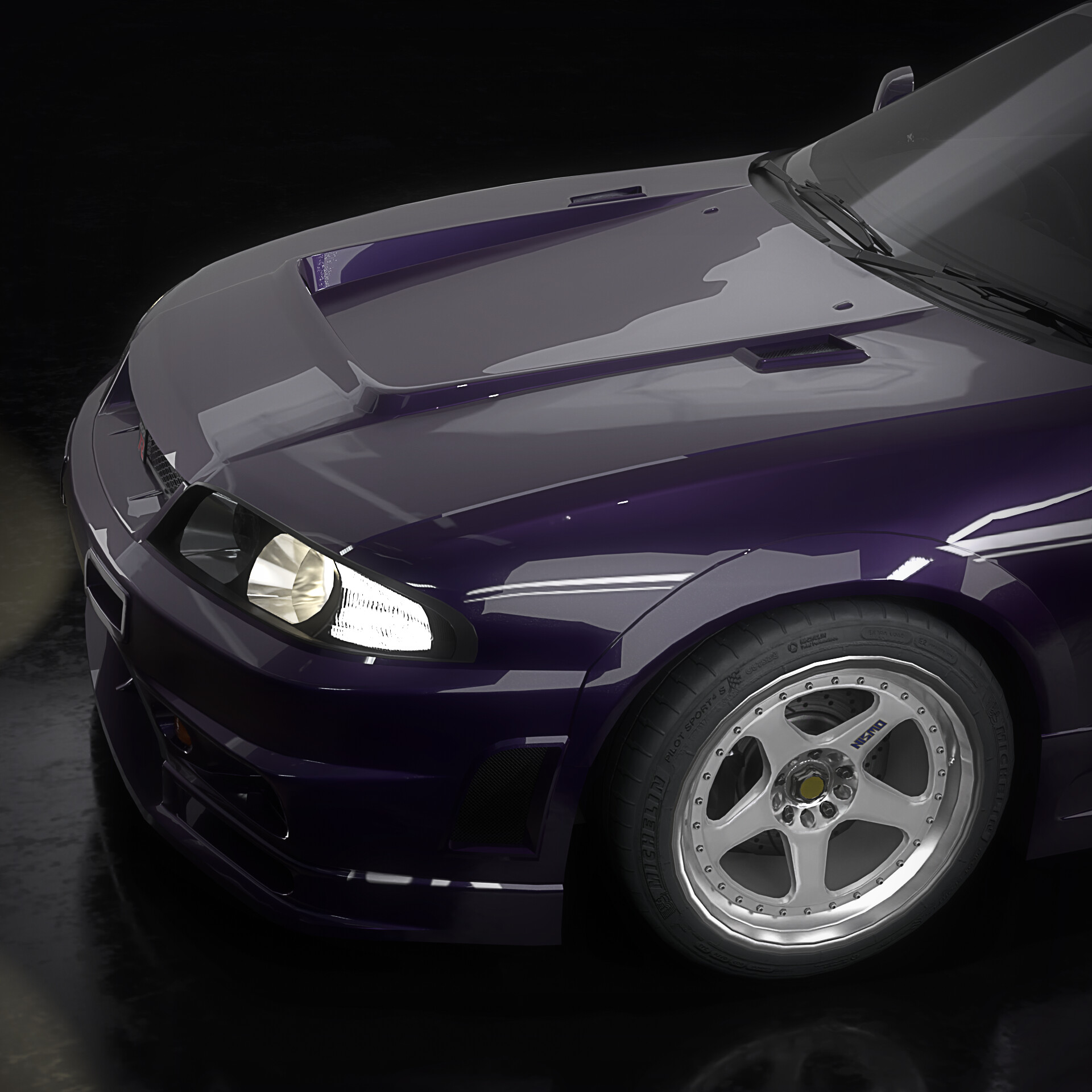 ArtStation - Nissan Skyline R33 Nismo 400R