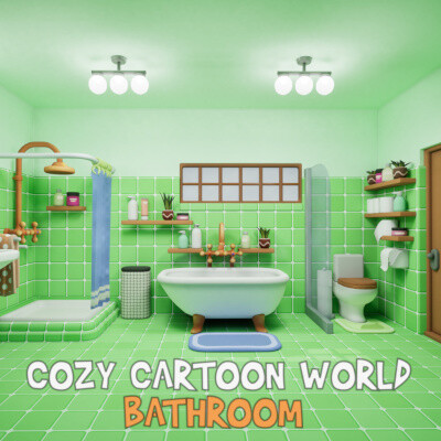 Odyssey and RedCrow 3D Art - Cozy Cartoon World Bathroom