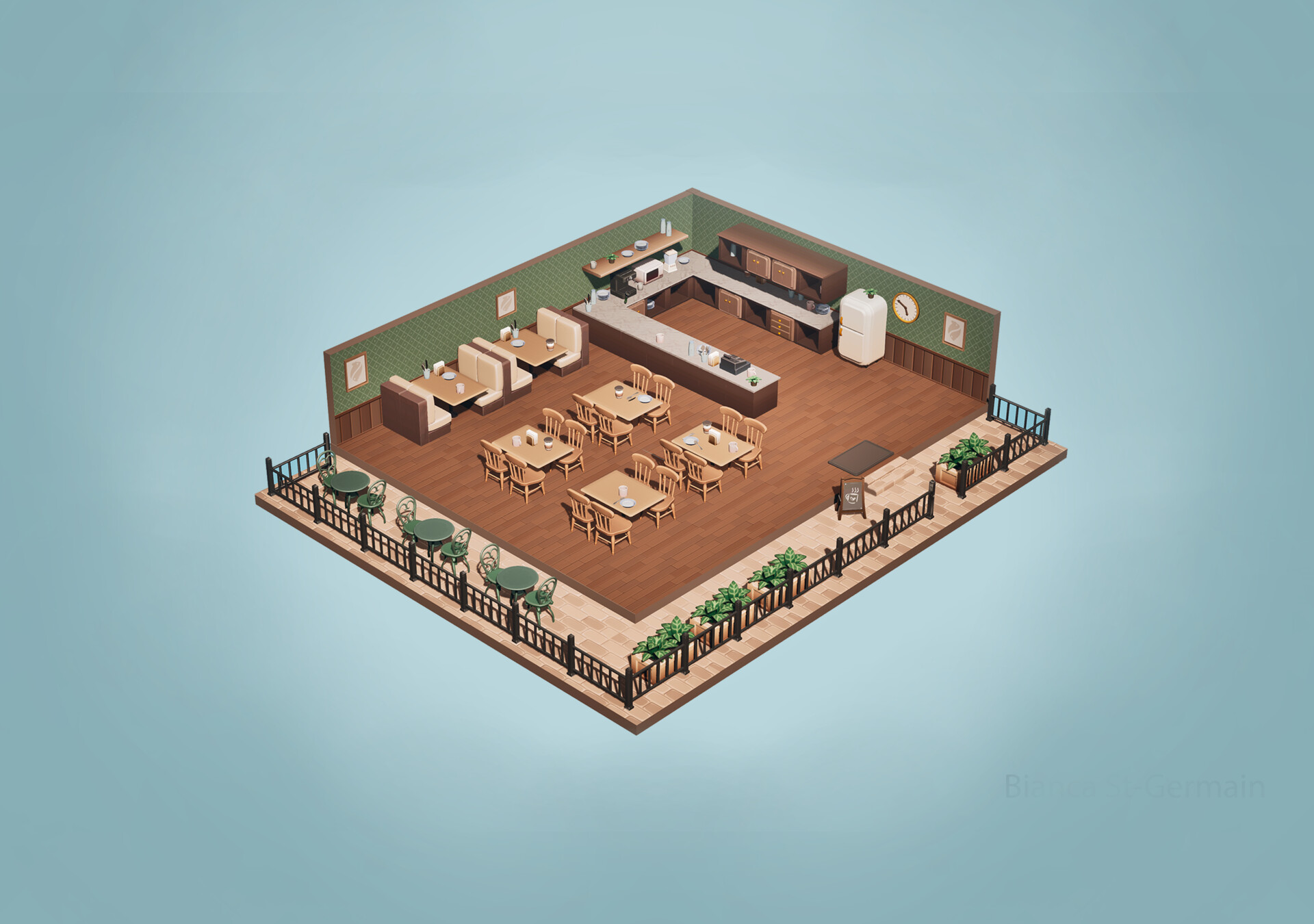 ArtStation - Cute Café