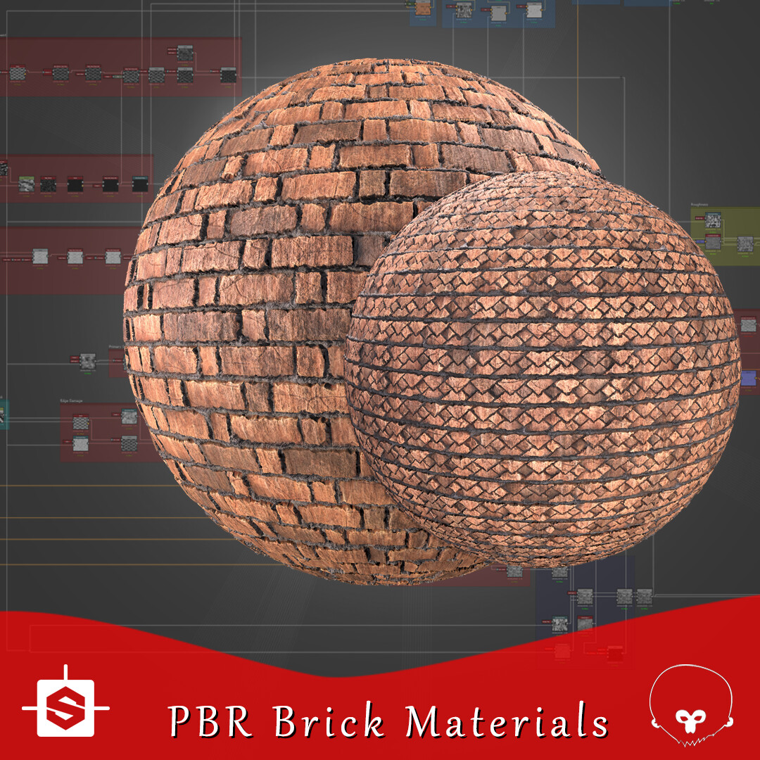 ArtStation - A Pack of PBR Brick Materials _ PBR Textures Category
