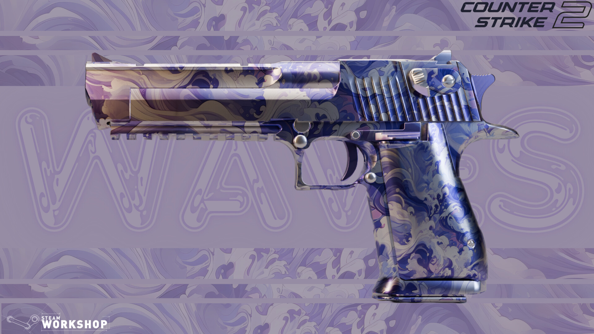 ArtStation - CS2 Desert-Eagle | Waves (Skin)