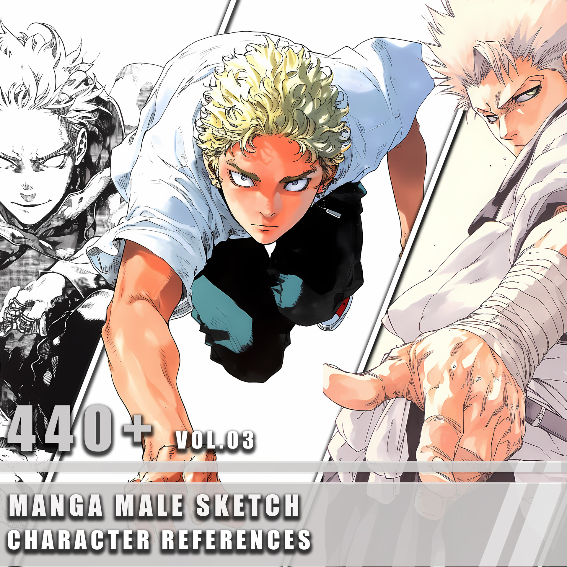 ArtStation - 440+ Manga Male Sketch - Character References Vol.03