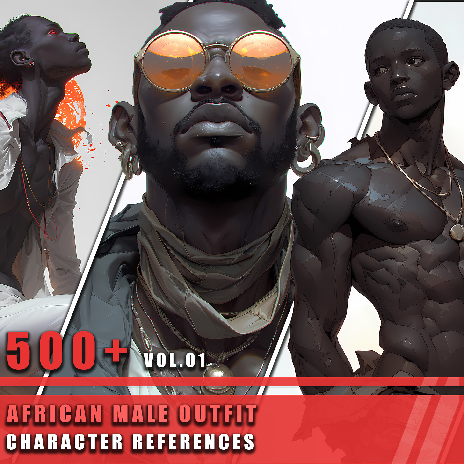 ArtStation - 500+ African Male Outfit - Character References Vol.01