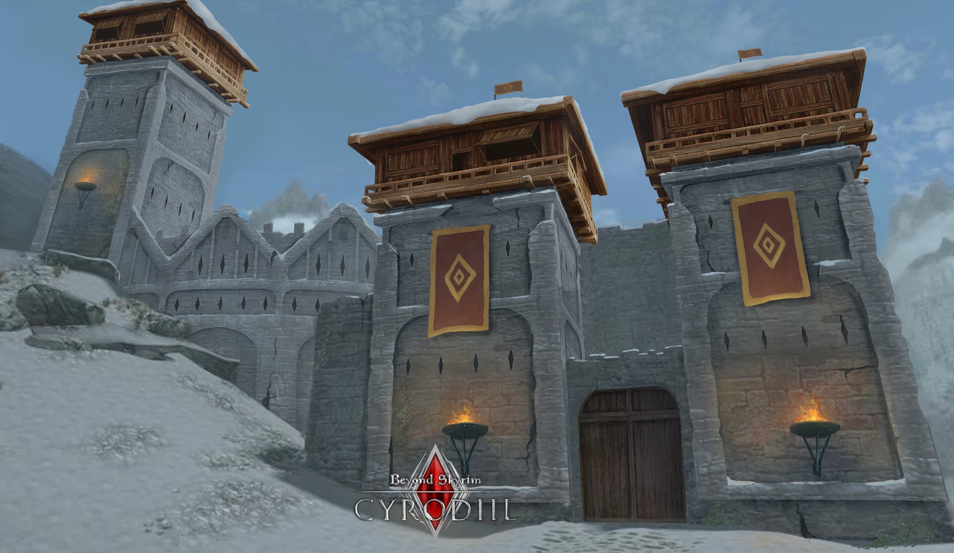 ArtStation - Beyond Skyrim - Sancre Tor walls - Cyrodil