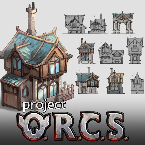 ArtStation - Project ORCS: Modular Building Concept Art