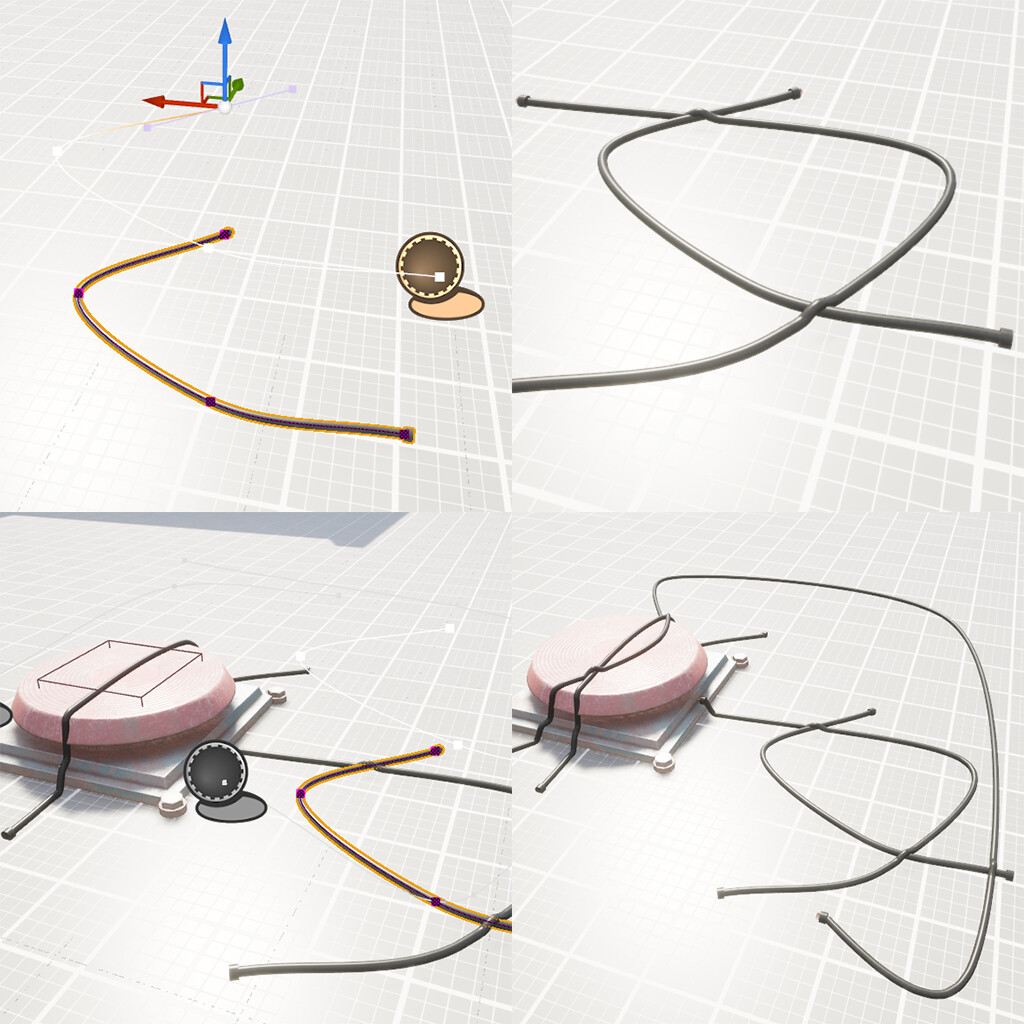 ArtStation - Procedural ground cables for Headless JEFF-3 (Unreal ...