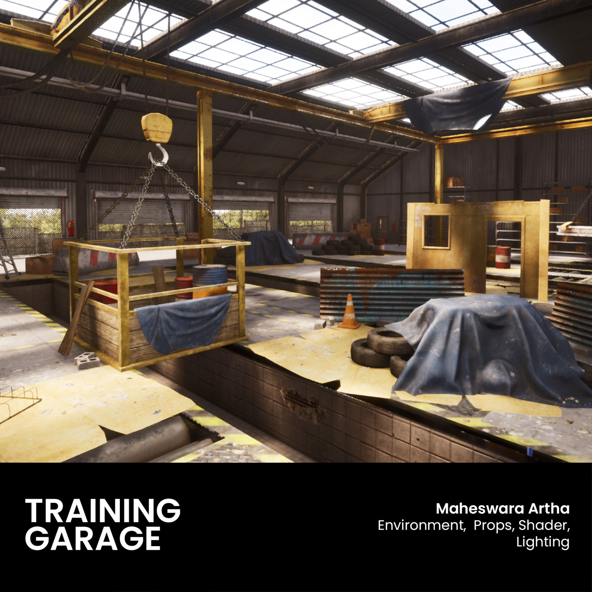 ArtStation - TRAINING GARAGE - RUS Animation Intership Practice