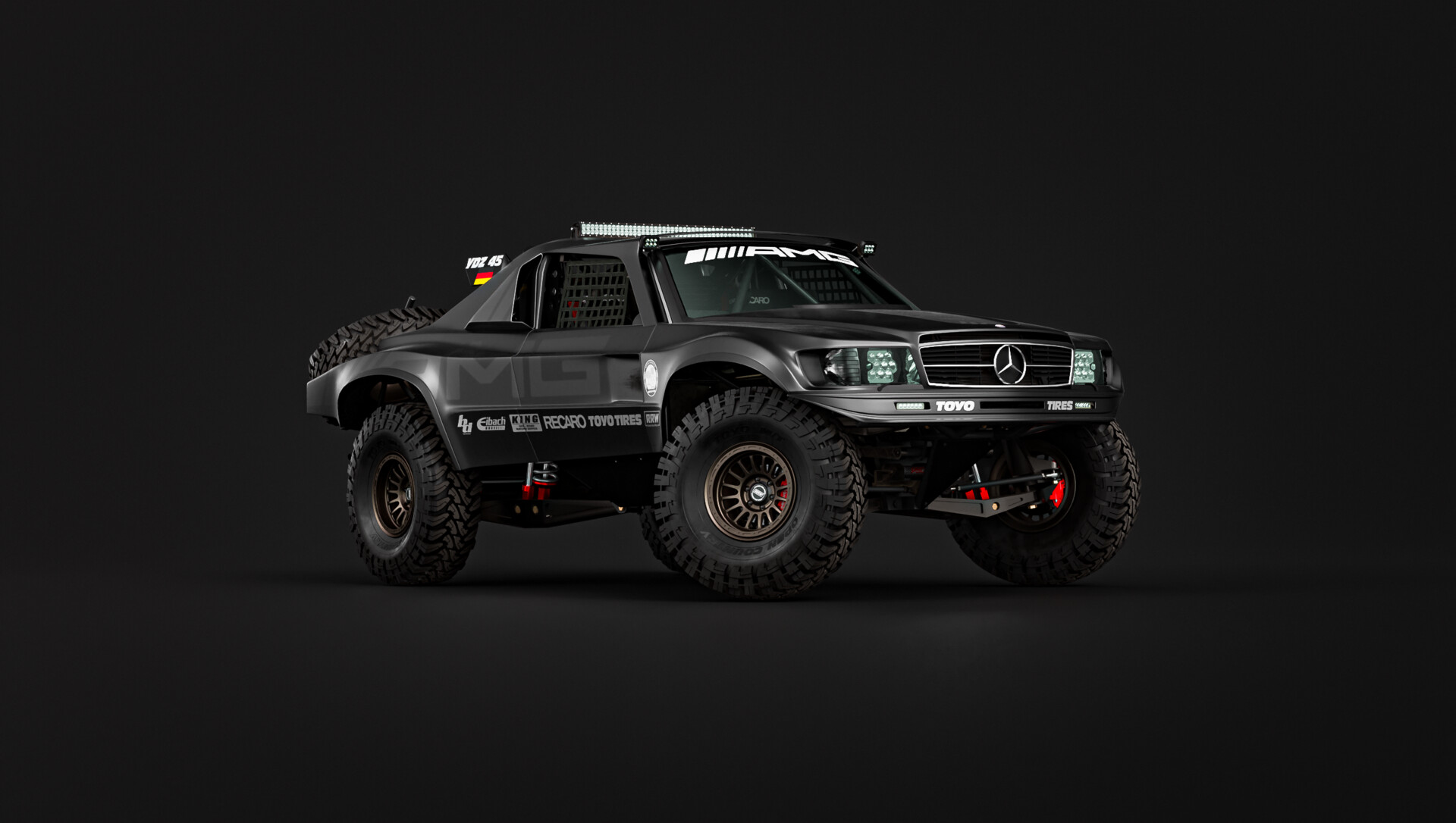 ArtStation - MERCEDES-BENZ 560SEC AMG PRERUNNER by YARADZ