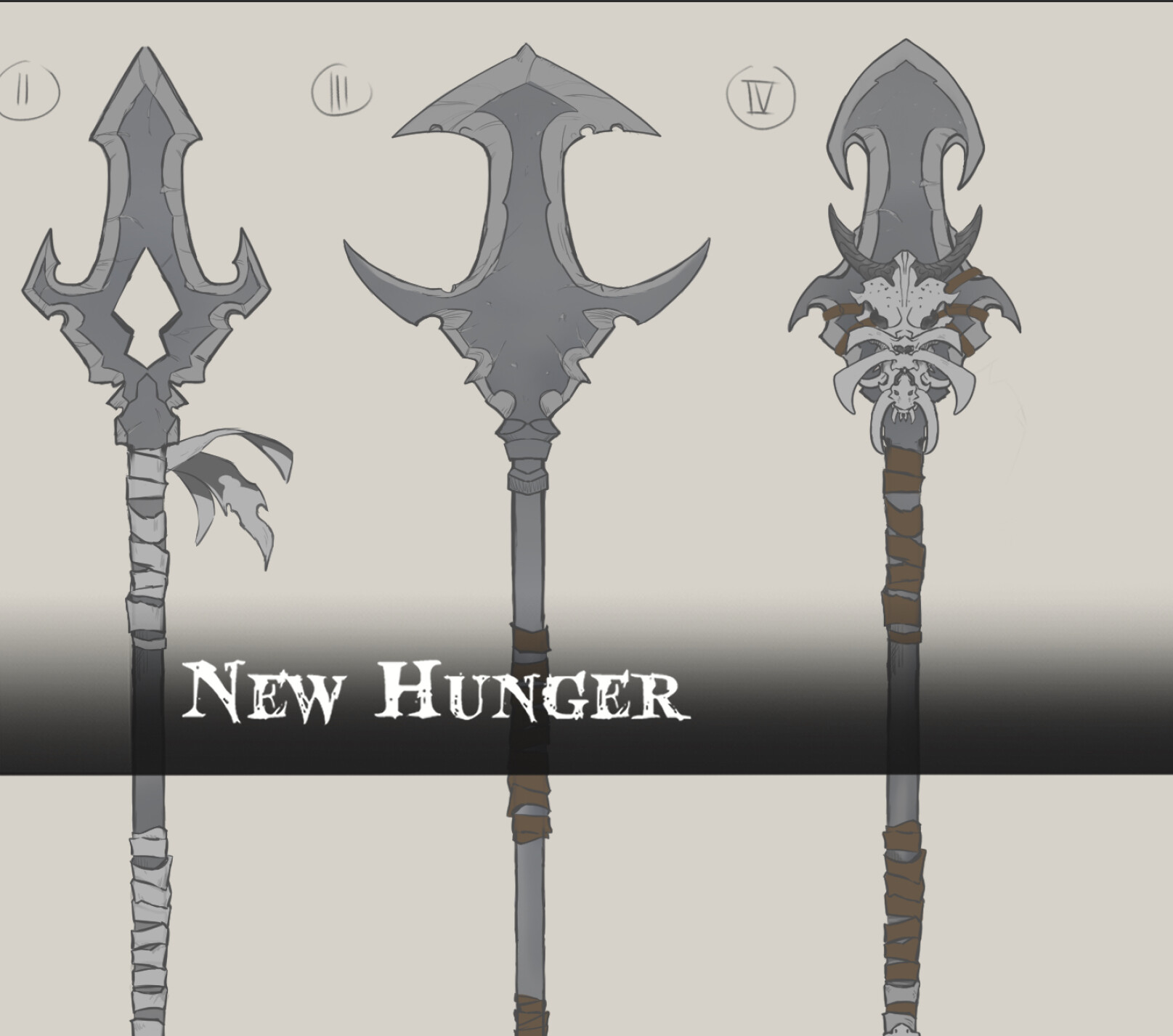 ArtStation - New Hunger- Weapon Concepts