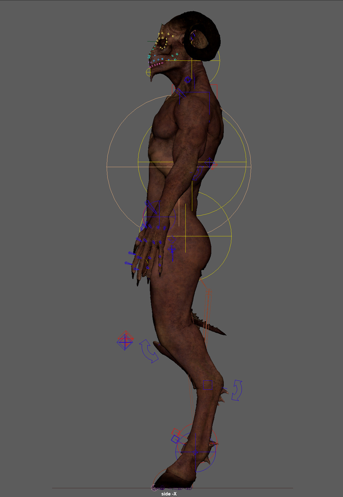 ArtStation - Humanoid Demon Rig