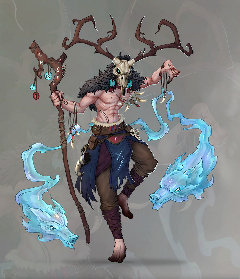 ArtStation - Nordic Shaman Character design