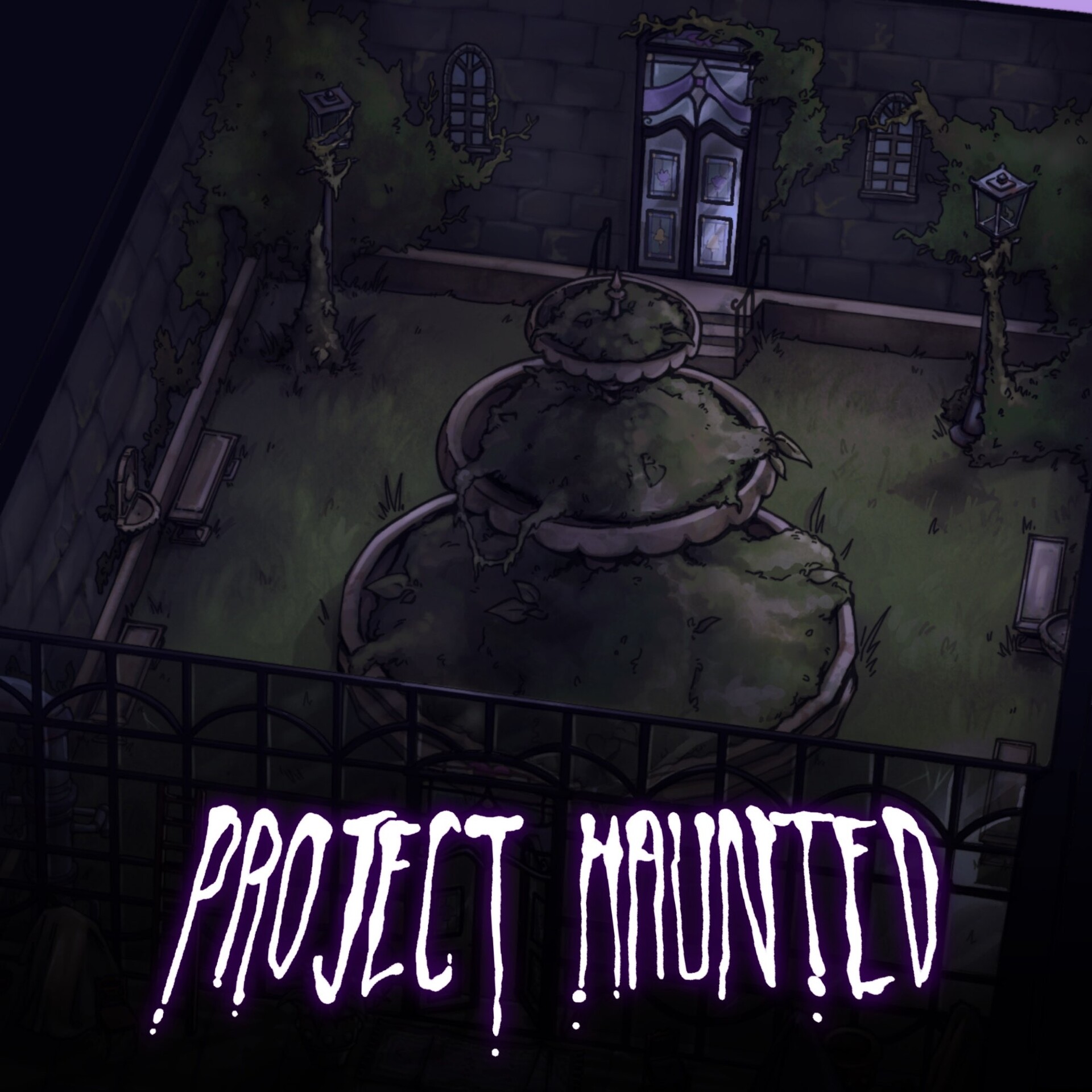 ArtStation - Stylised Horror Project - Garden / Glass Corridor Environment