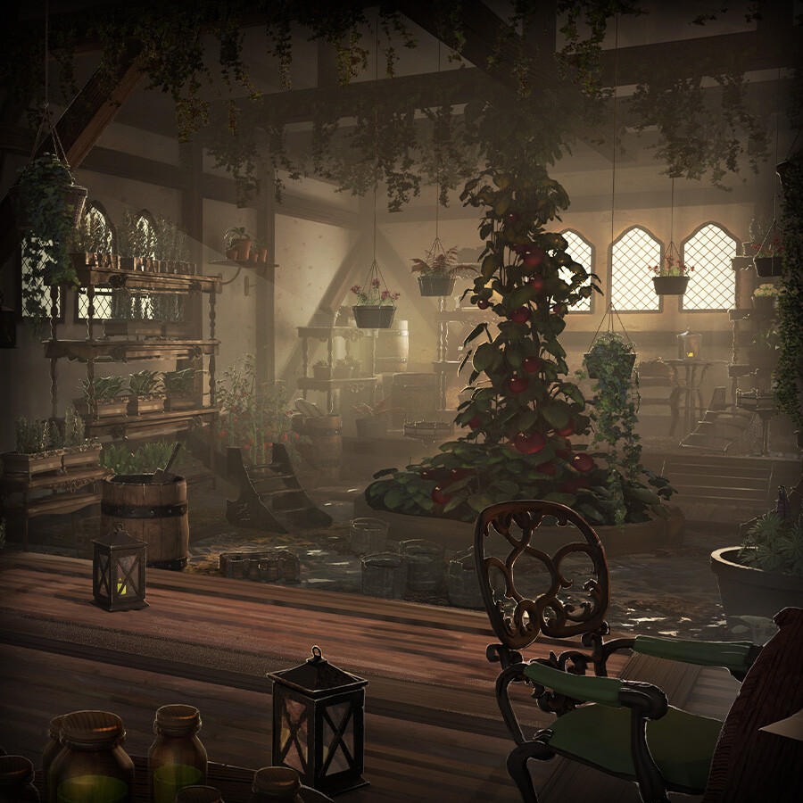 ArtStation - Herbalist's Cabin (Caitha's Abode)