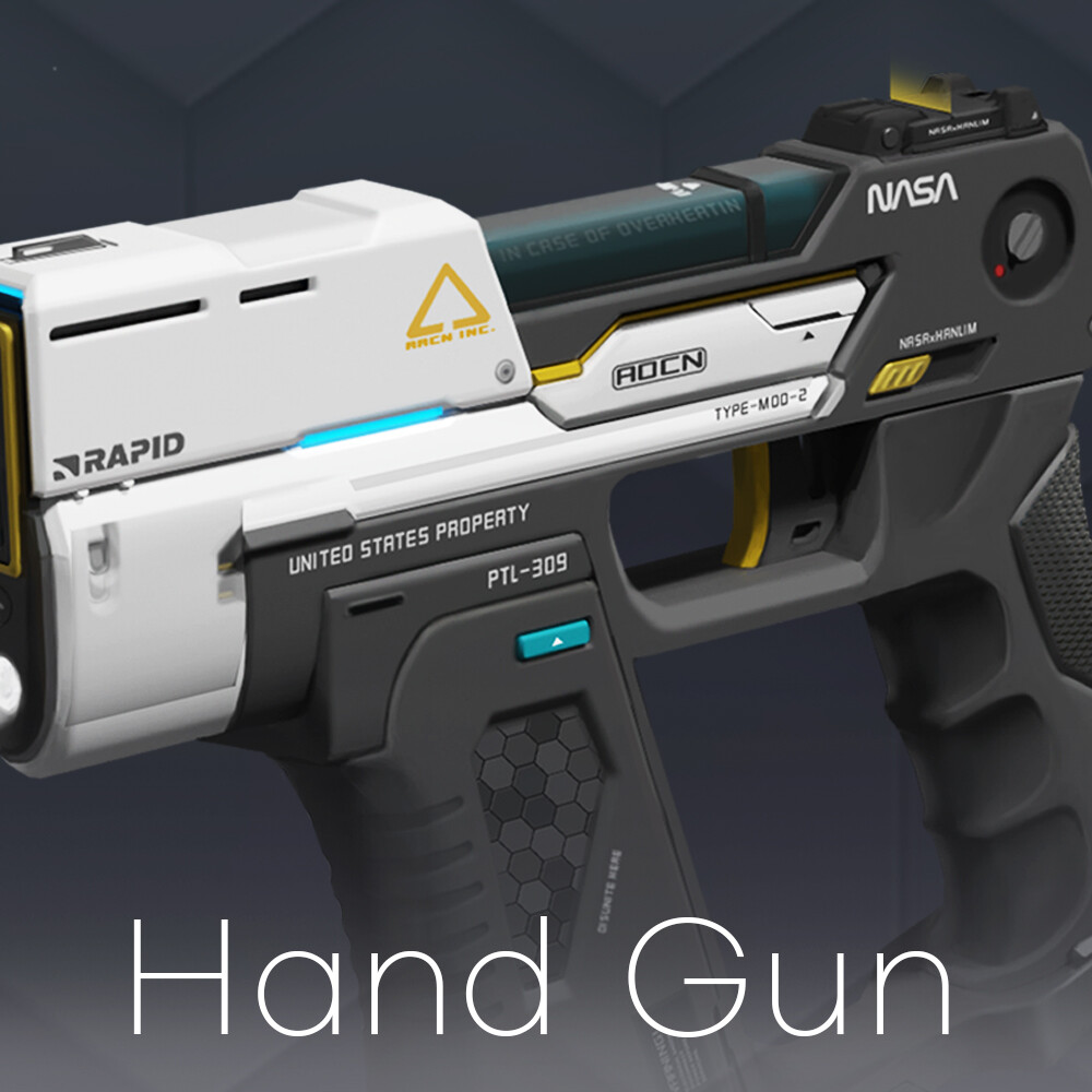 ArtStation - SF Hand Gun