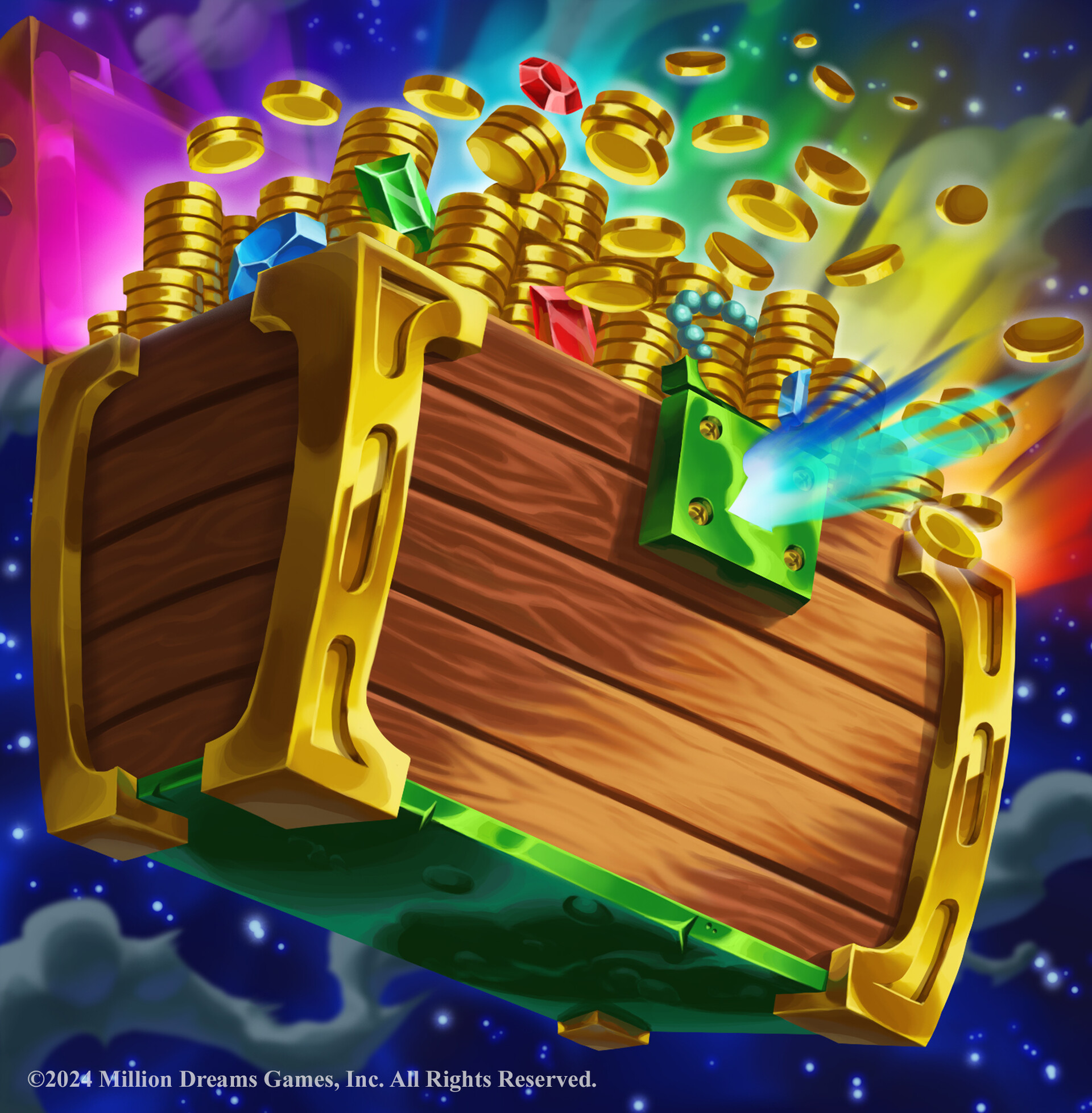 ArtStation - Lucky Chest and Blue Ribbon