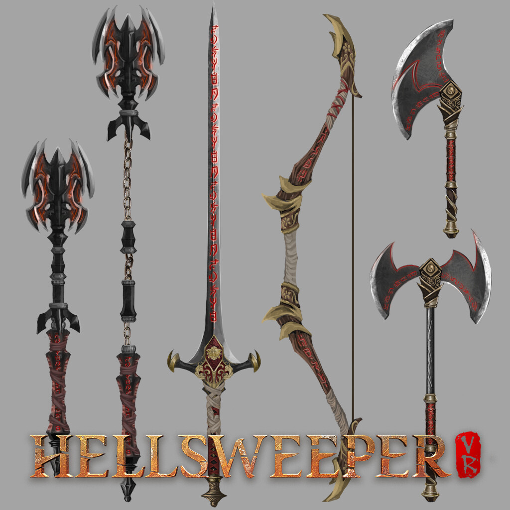 ArtStation - Hellsweeper VR: Melee Weapons