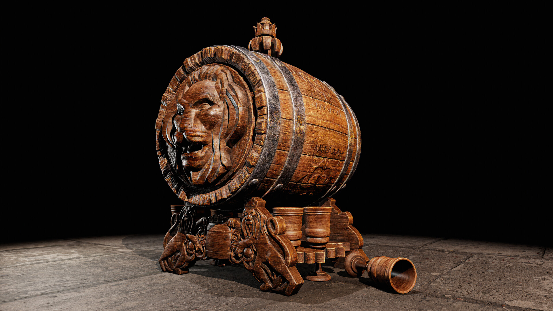 ArtStation - Whiskey Barrel