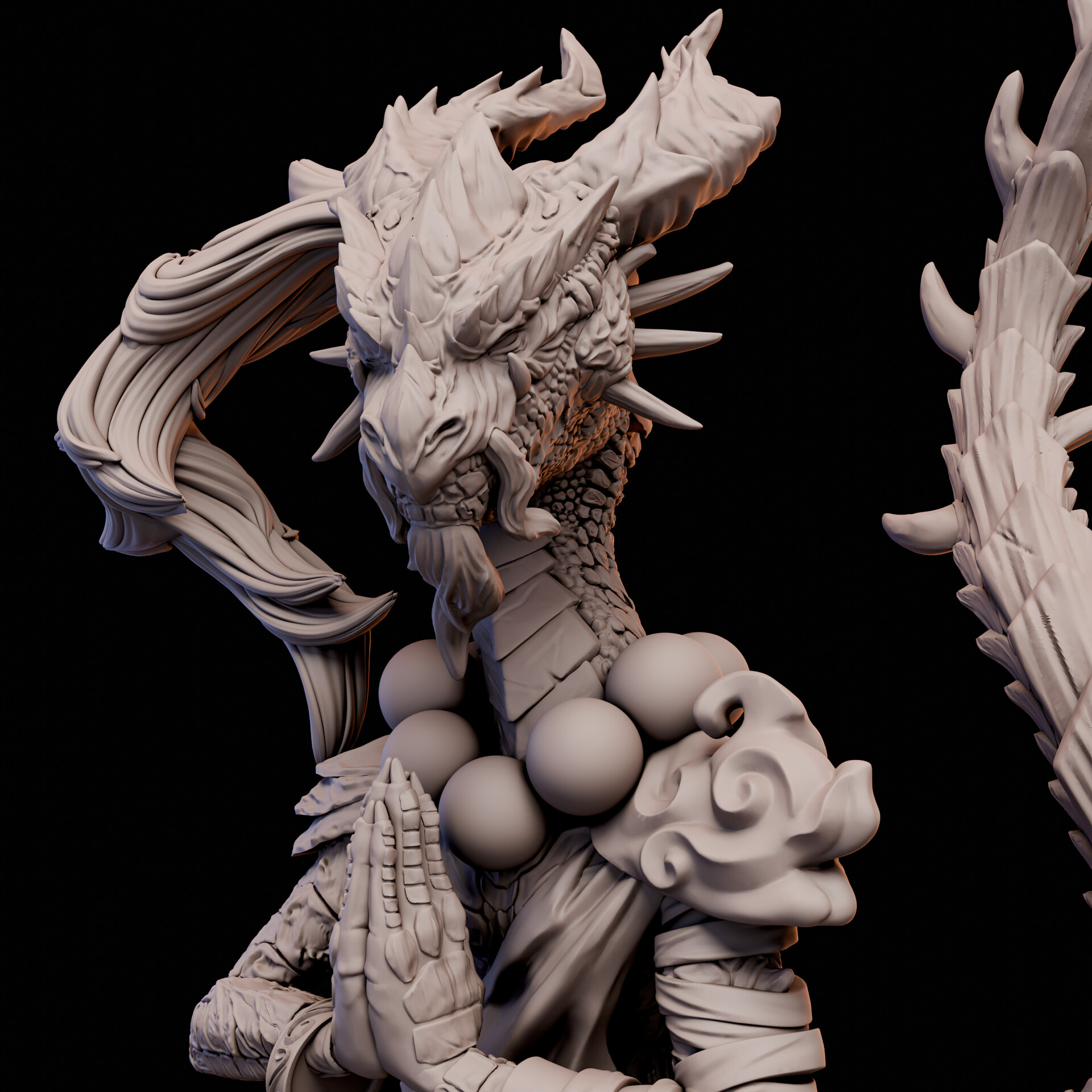 ArtStation - Buddhist Dragonborn