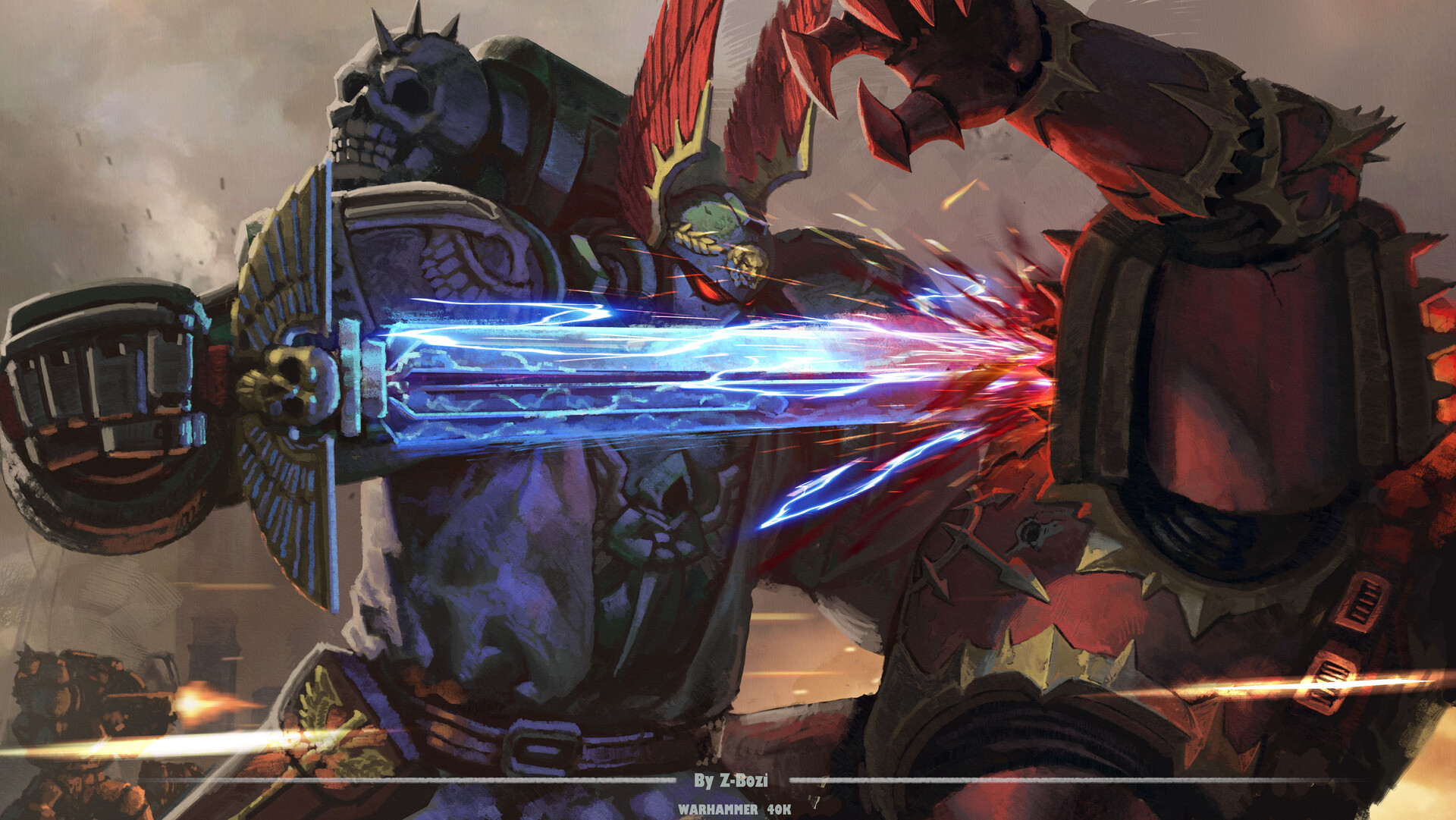 ArtStation - 【战锤40K】阿兹瑞尔Azrael