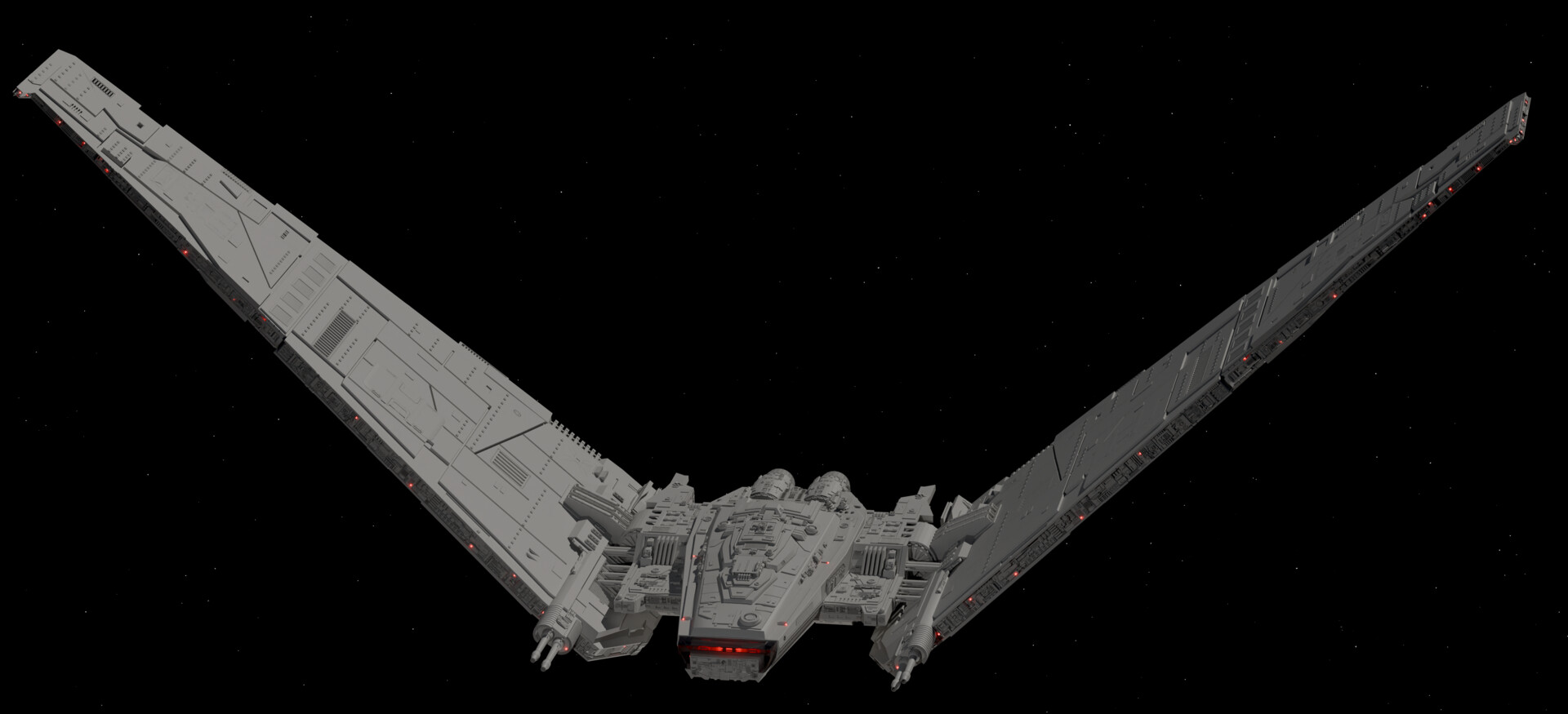 ArtStation - Kilo Ren_command shuttle in flight