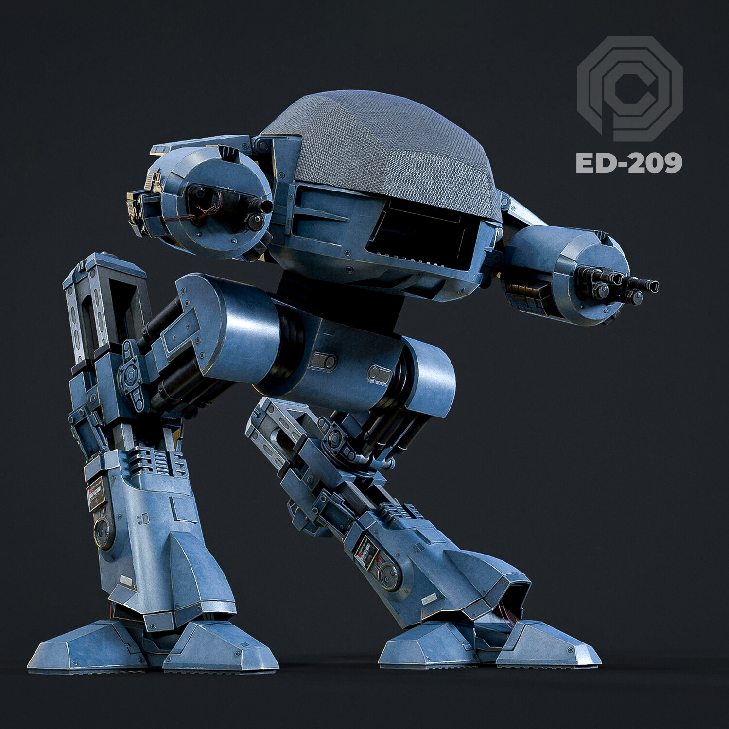 ArtStation - ED-209 | Robocop fan art