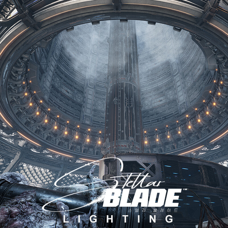 Artstation Stellar Blade Orbit Elevator Lighting Part 02