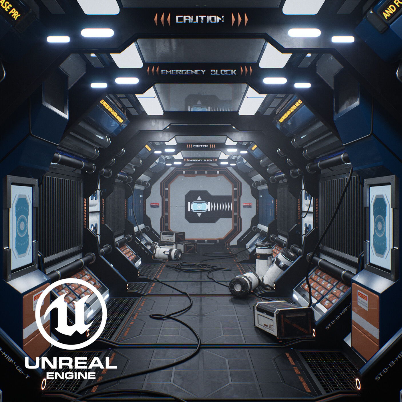 ArtStation - Sci-Fi Corridor - Modular Environment
