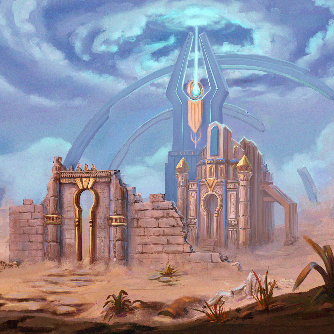 ArtStation - Desert ruins