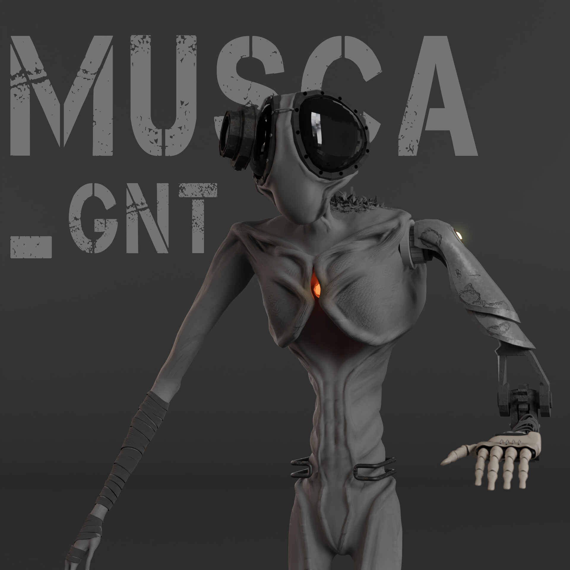 ArtStation - MUSCA-GNT (Imaginary SCI-FI Creature)