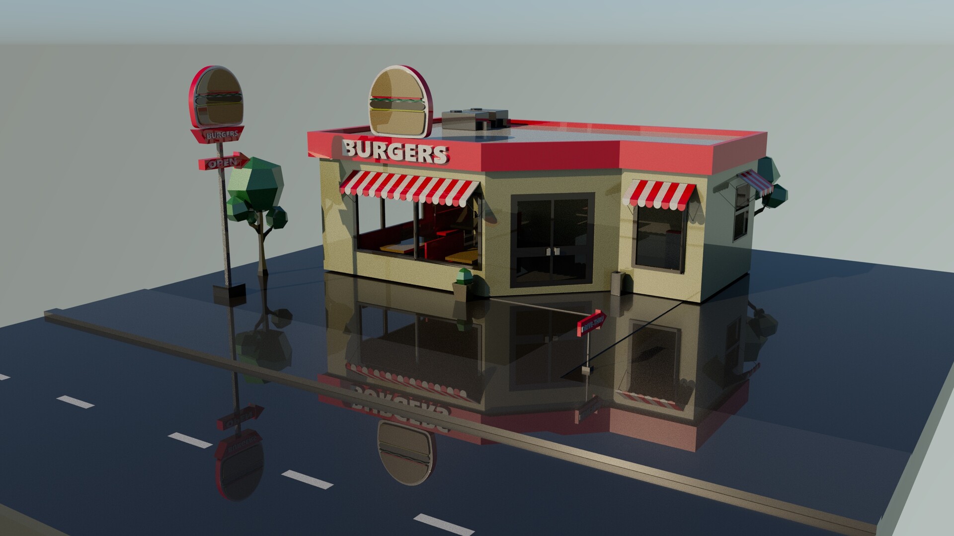 ArtStation - Burger restaurant