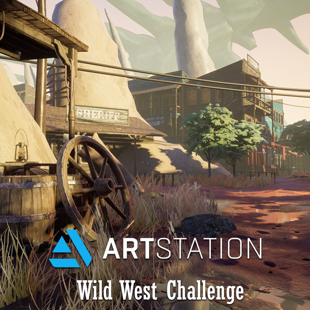 Artstation Wild West Challenge Town Of Bones