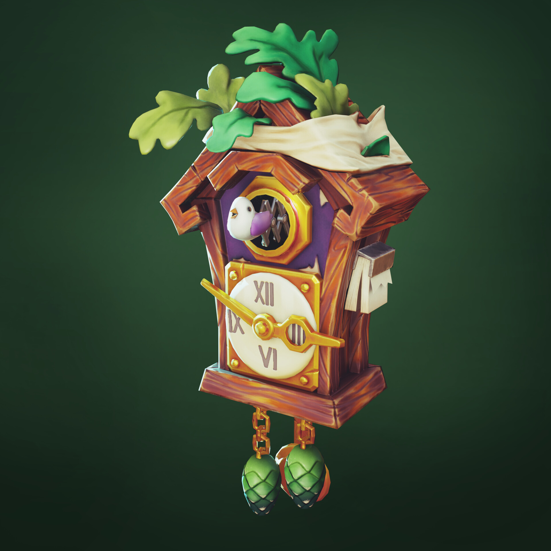 ArtStation - Stylized Cuckoo Clock
