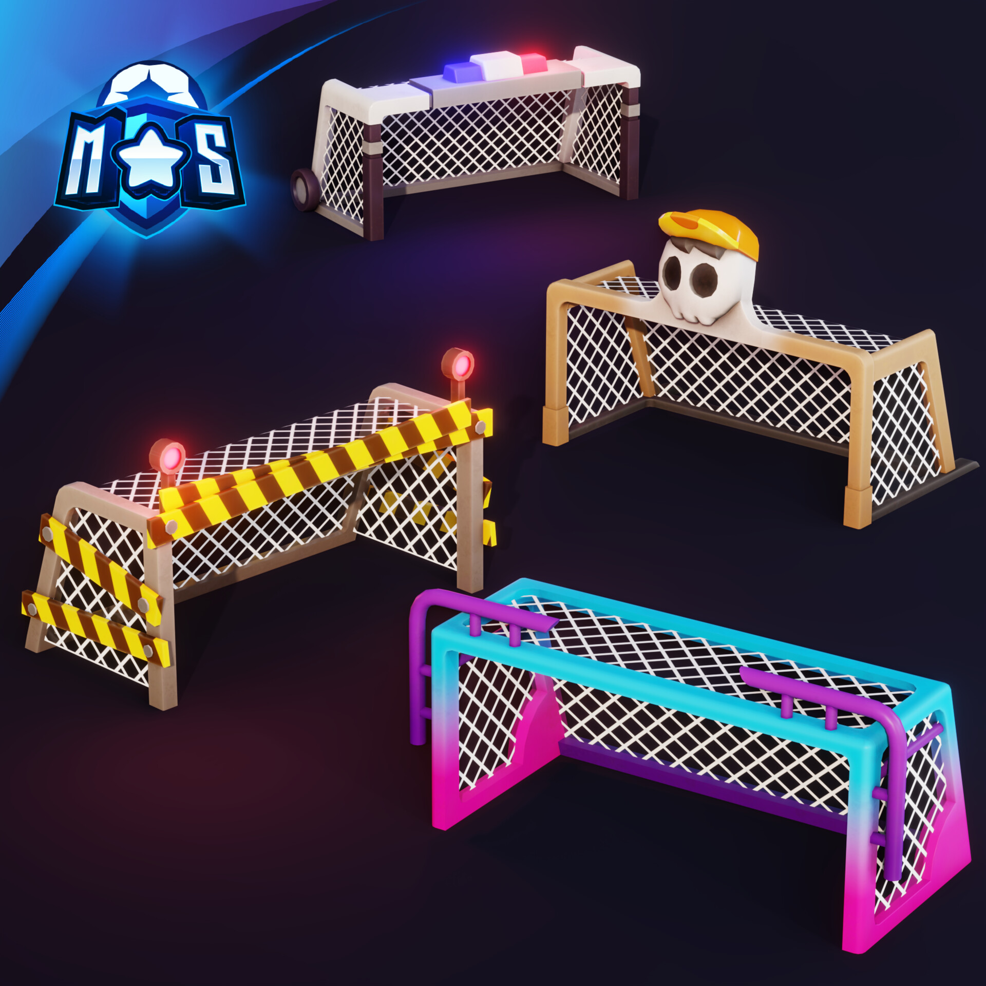 ArtStation - Metastar Strikers - Goals