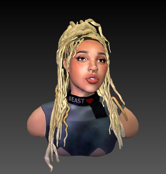 ArtStation - FKA Twigs - Bust