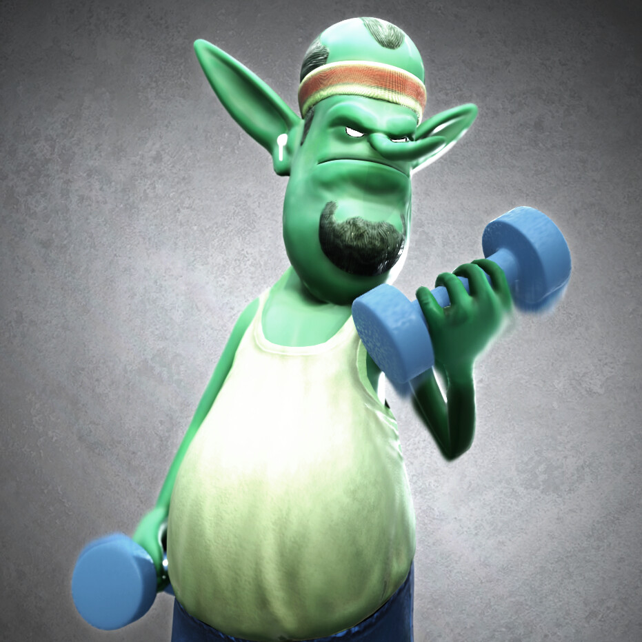 ArtStation - Goblin Workout Animation